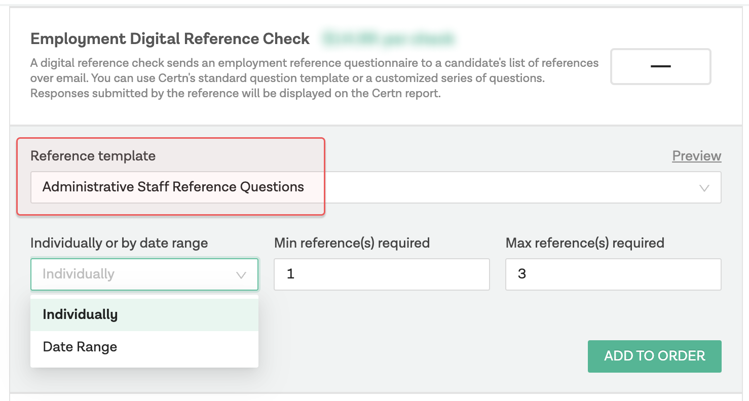 Create a set of reference questions – Certn